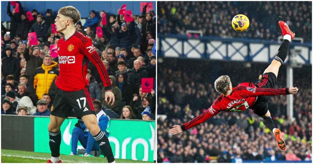 Garnacho Scored Stunning Bicycle Kick Goal