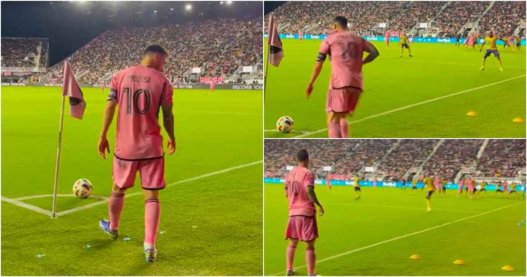 Lionel Messi Tried For Olimpico Goal